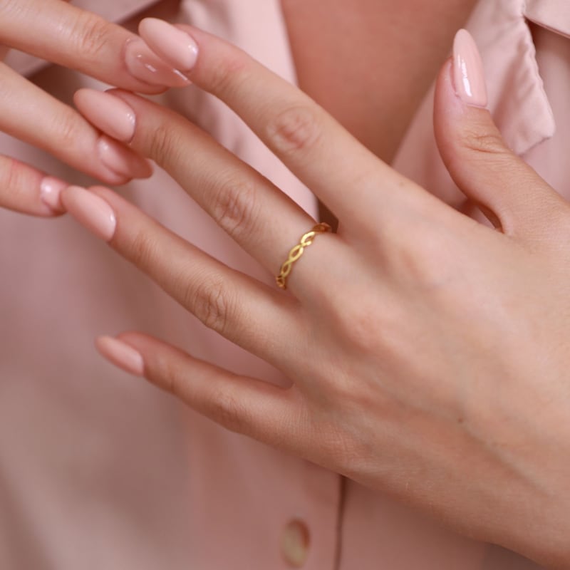 Gold Infinity Ring - Etsy