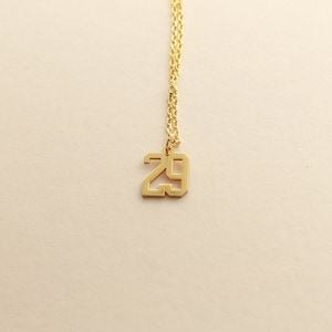 Custom Number Necklace - Number Jewelery - Date Necklace - Number ...