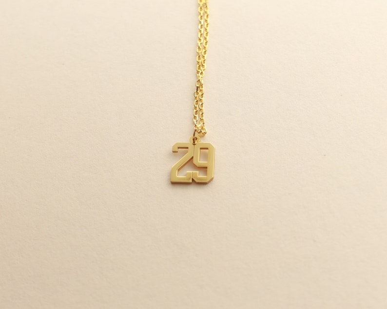 Custom Number Necklace Number Jewelery Date Necklace - Etsy