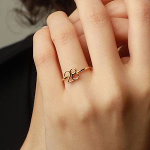 Custom Number Ring, Angel Number Ring, Number Jewelry, Anniversary Date ...