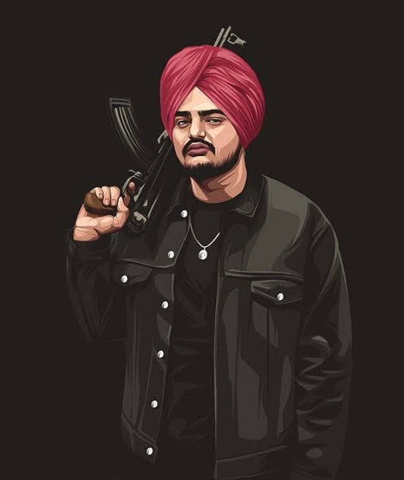 Sidhu Moosewala Ak47 Sticker - Etsy UK