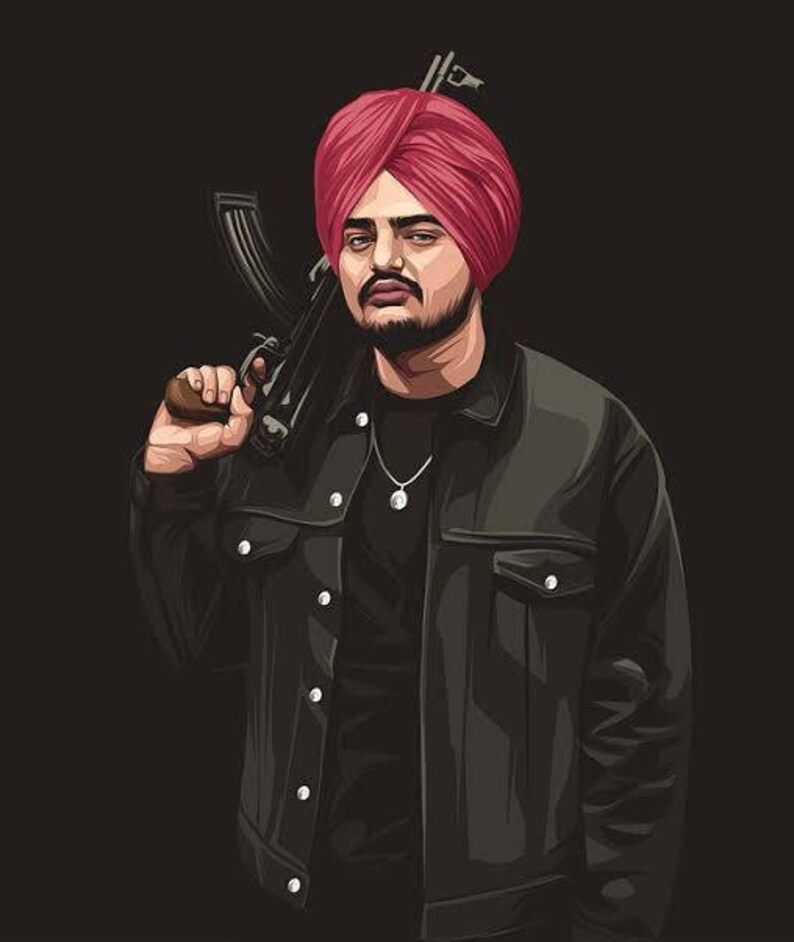 Sidhu Moosewala Ak47 Sticker - Etsy UK