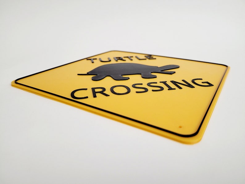 Turtle Crossing Sign, Turtle, Personalized, Warning Sign, Turtle ...