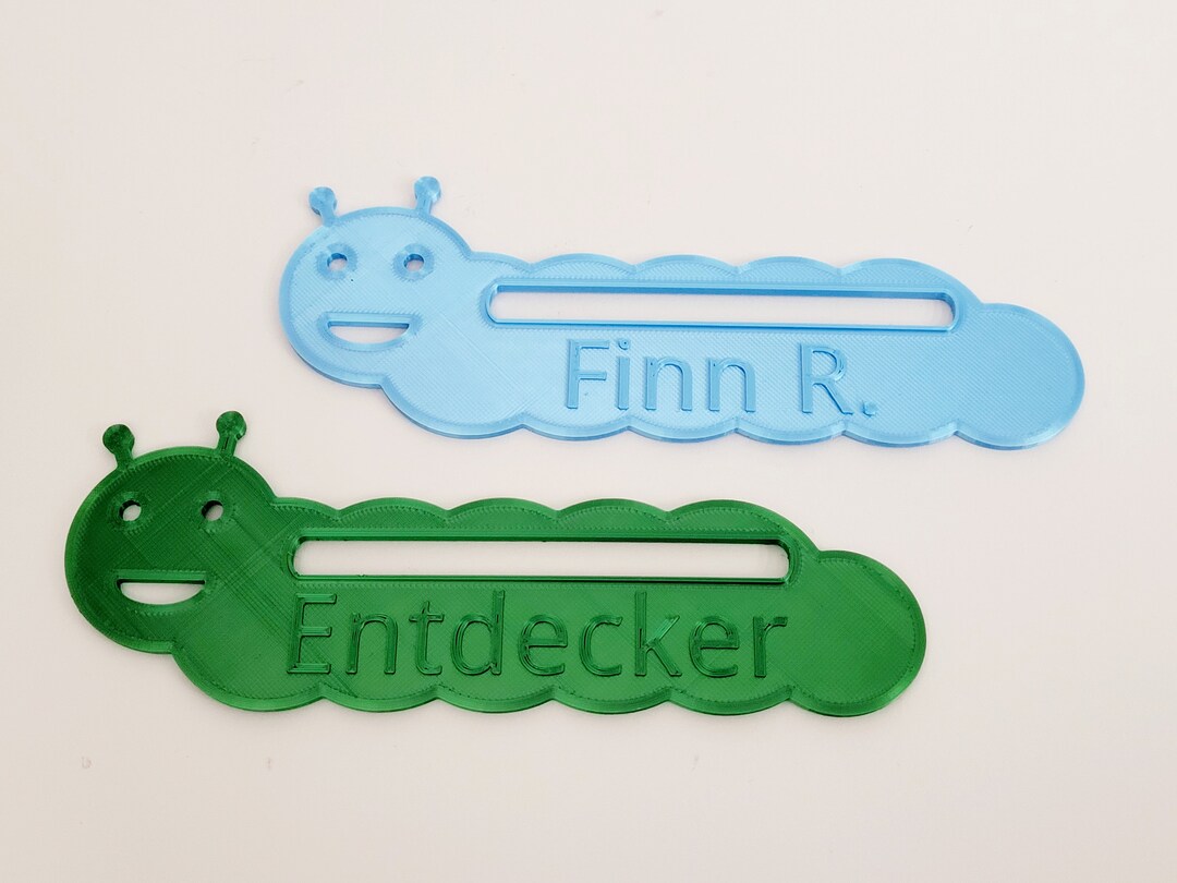 Reading Caterpillar, 3d-printed Reading Aid, Personalized, for School ...