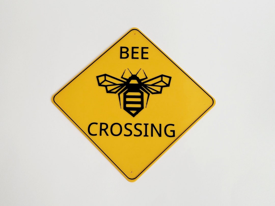 Bee Crossing Sign, Bee, Insect, Warning Sign, Bee Crossing Sign ...