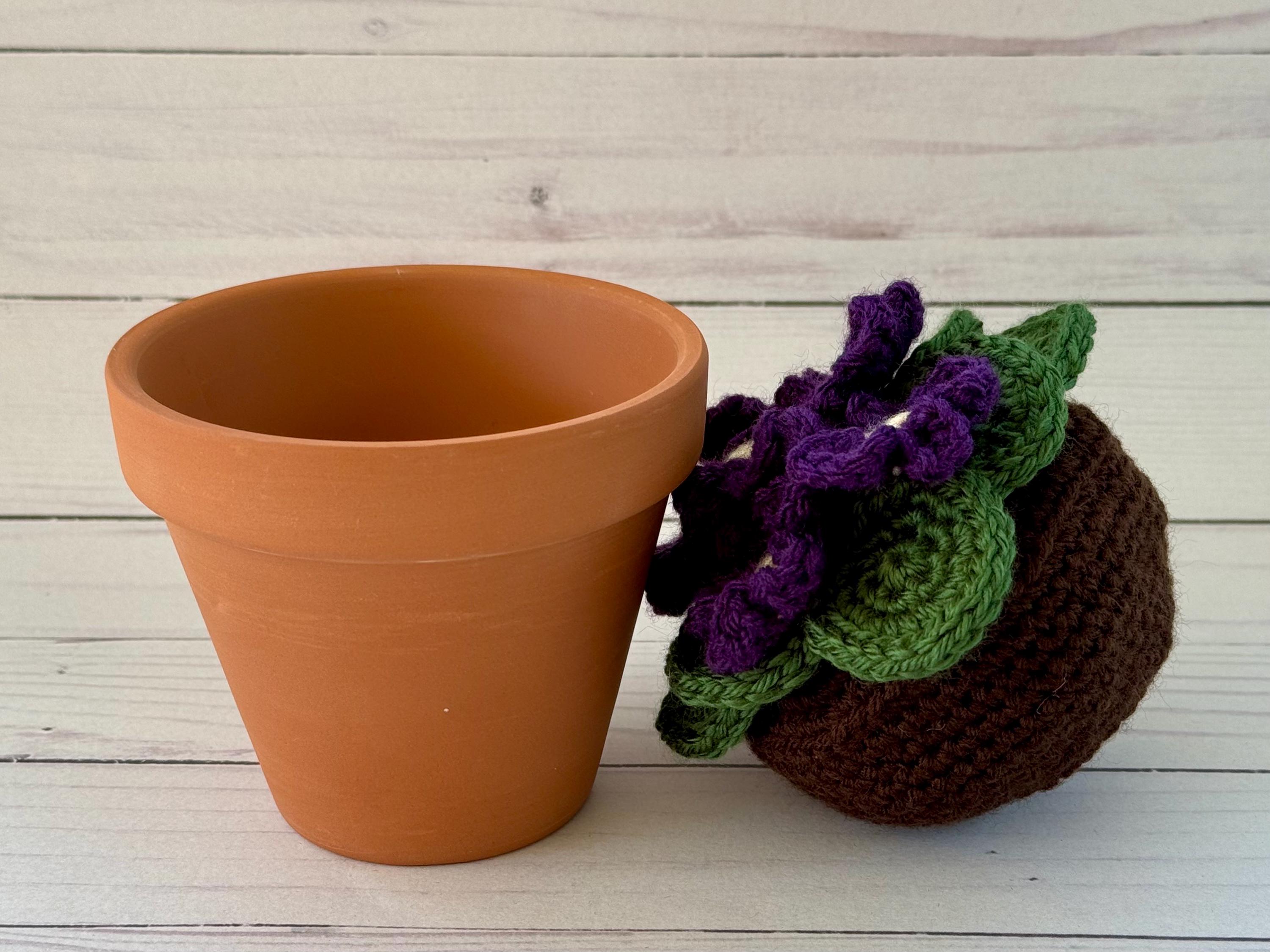 Crochet African Violet - Etsy