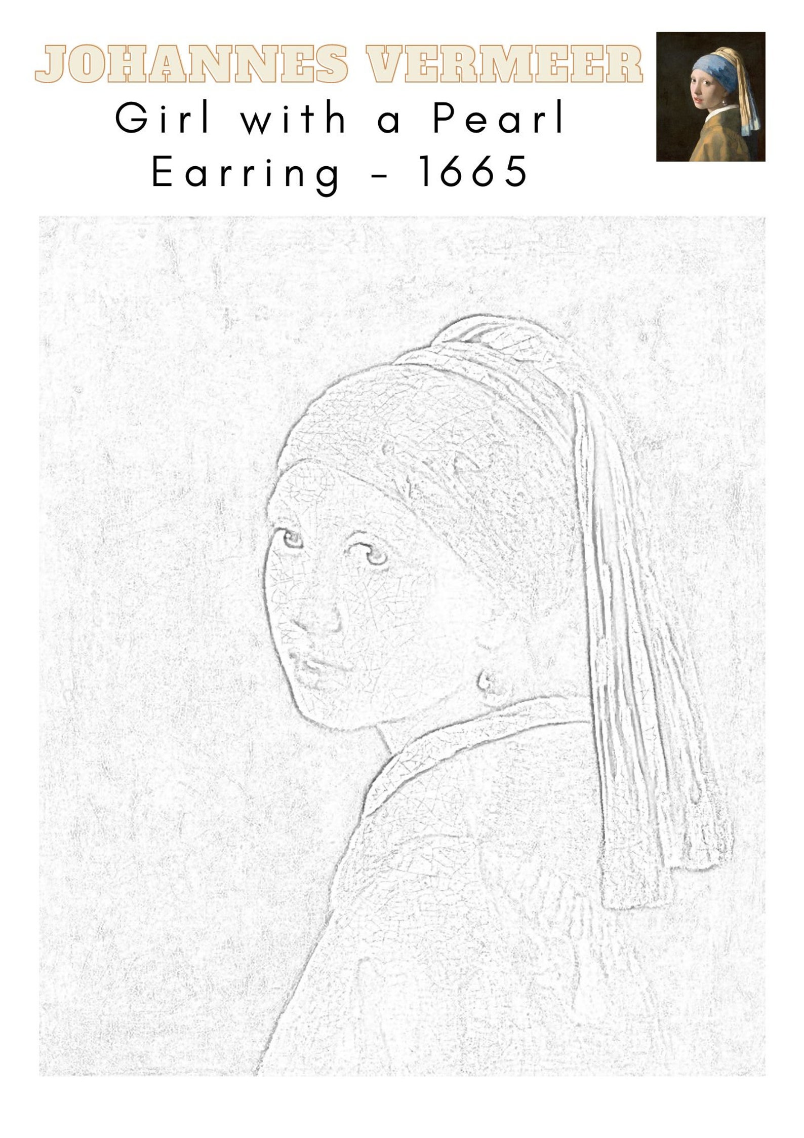 5x Famous Paintings Coloring Artists Mona Lisa, Van Gogh, Davinci ...