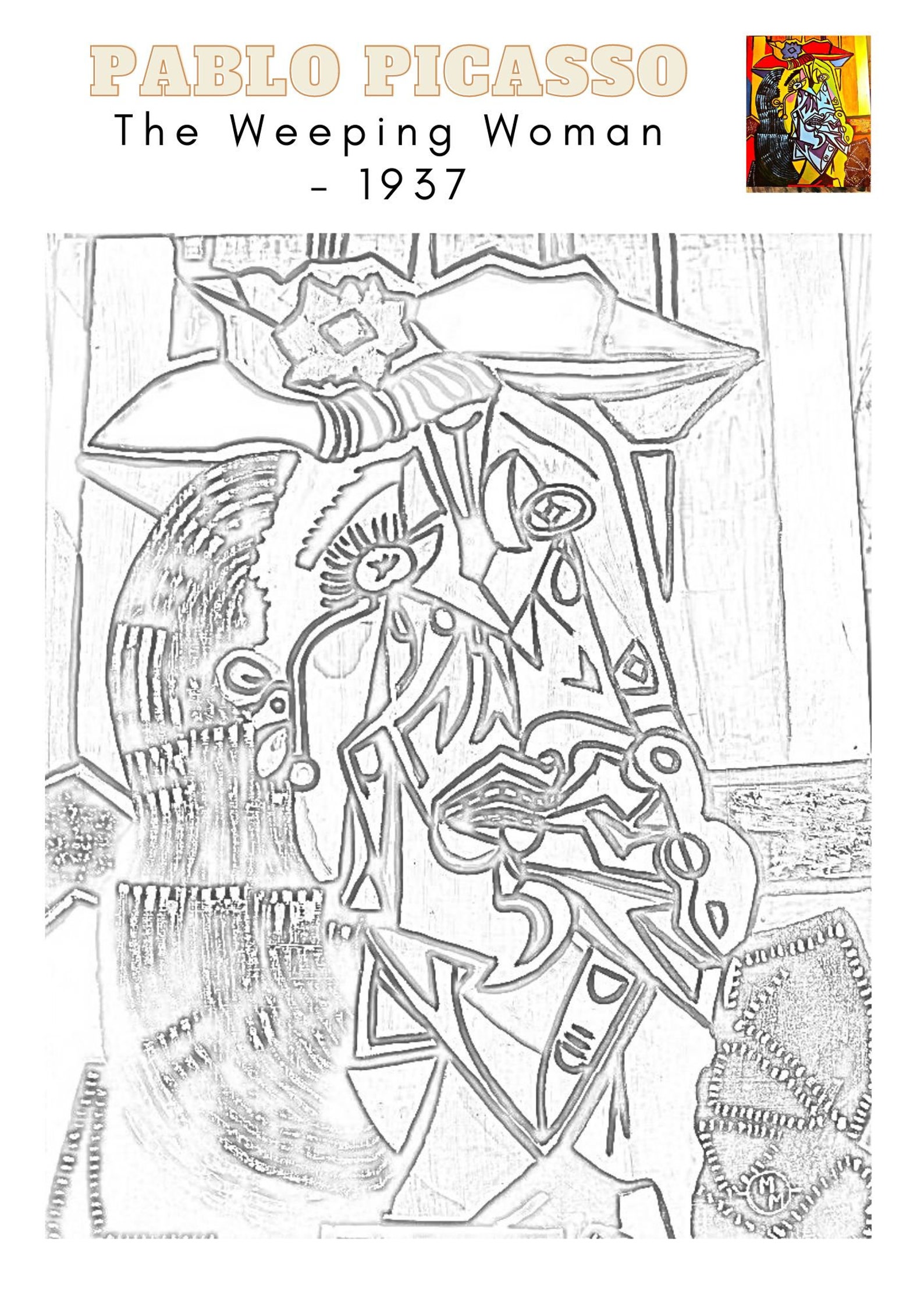 5x Famous Paintings Coloring Artists Mona Lisa, Van Gogh, Davinci ...