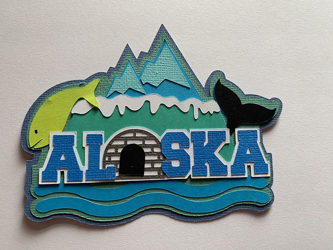 Alaska State Scrapbook Paper Design Made in Montana - Etsy