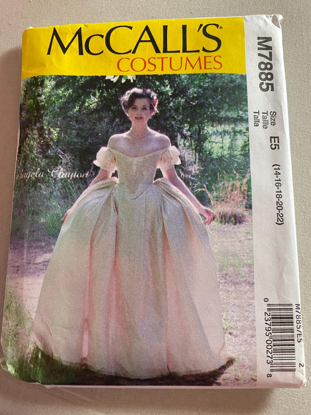 Mccall's M7885 Adults 14-22 Fairy Princess Historical Gown Costume ...