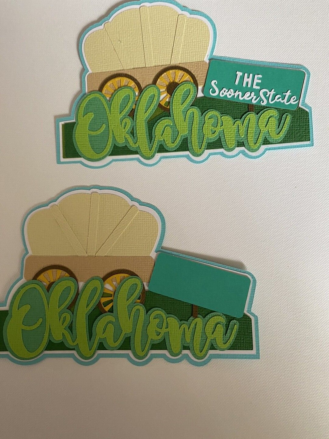 Oklahoma State Title Scrapbook Design Made in Montana - Etsy