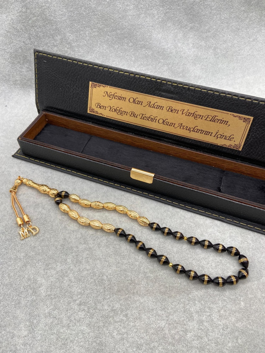 Luxury Personalized Rosary Gift for Him-personalized Gold Plated Kuka ...