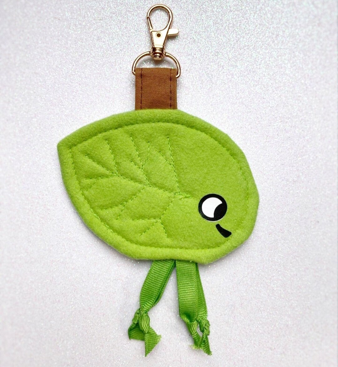 Walking Leaf Small Plush Keychain, Bluey Inspired - Etsy