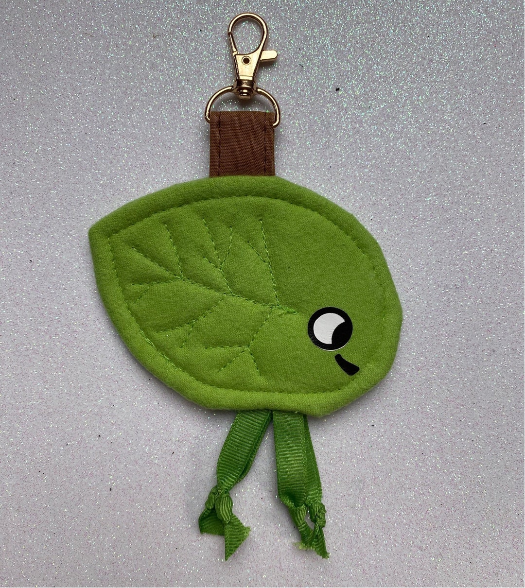 Walking Leaf Small Plush Keychain Bluey Inspired - Etsy