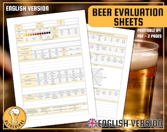 Beer Evaluation Sheets - Etsy