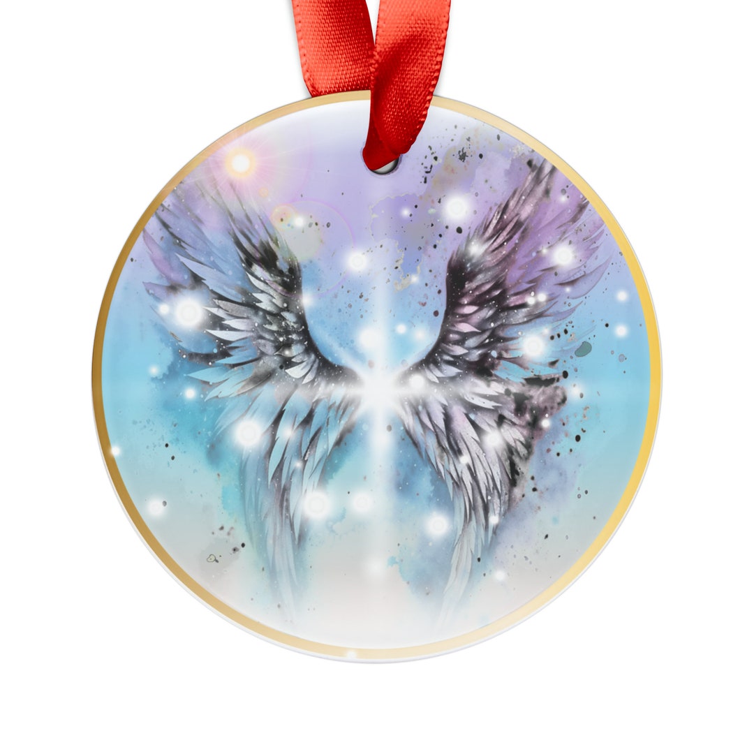 Magical Angel Wings Acrylic Tree Ornament - Exclusive Design by ...