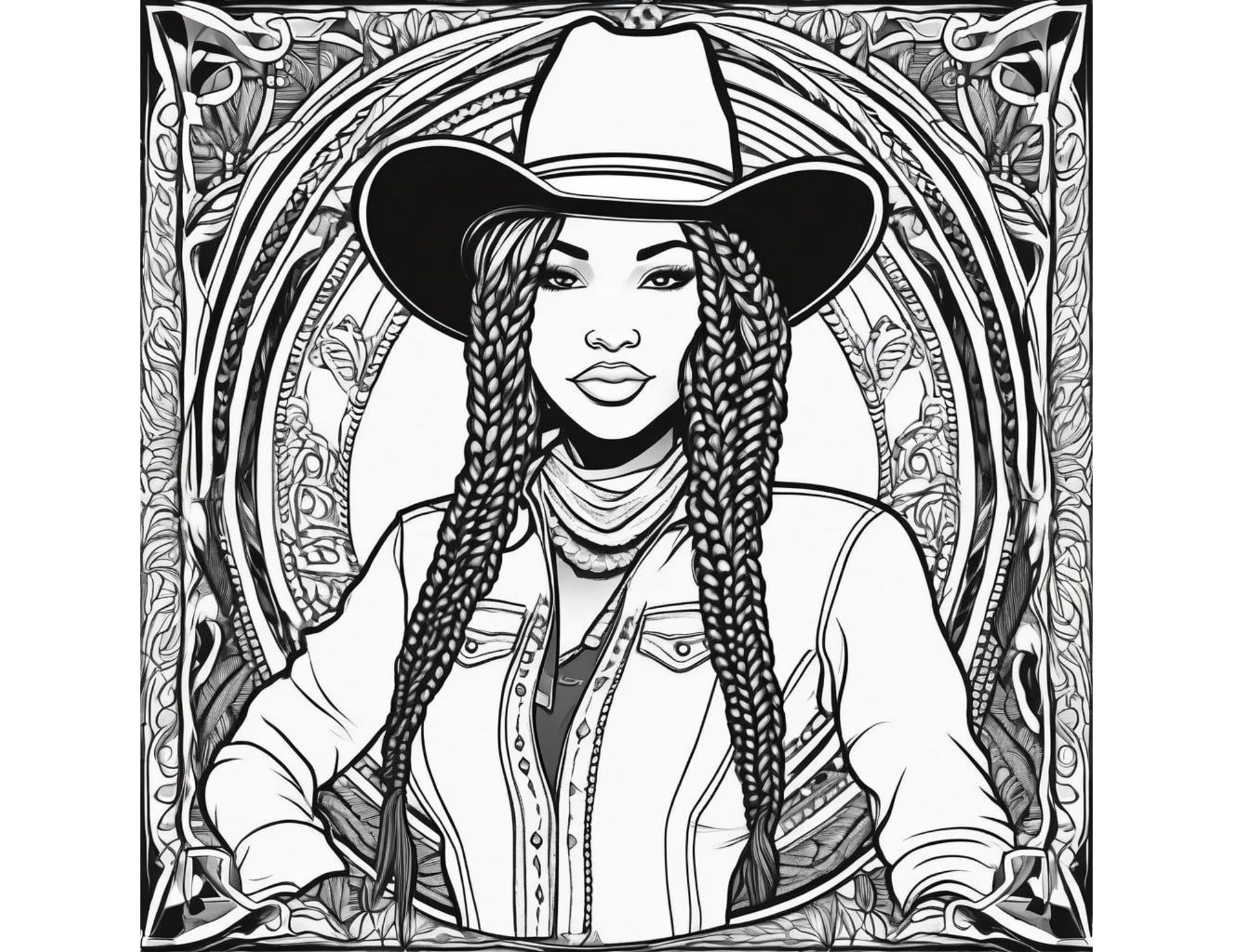 Black Cowgirls Coloring Pages / Adult Coloring Pages - Etsy