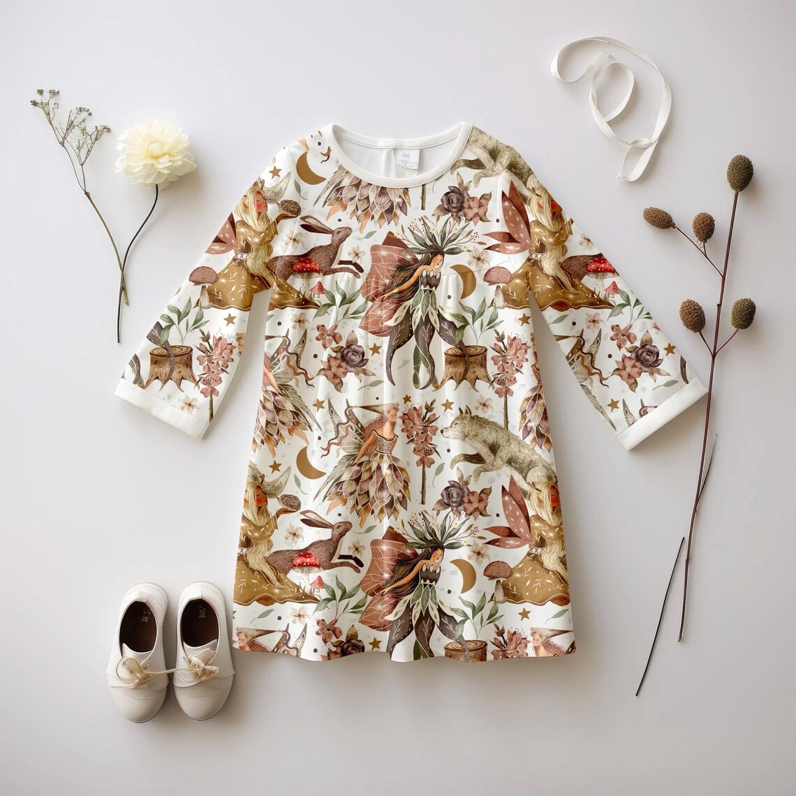 Fairy Seamless Pattern Fairytale Repeat Pattern for Fabric Fae Digital ...