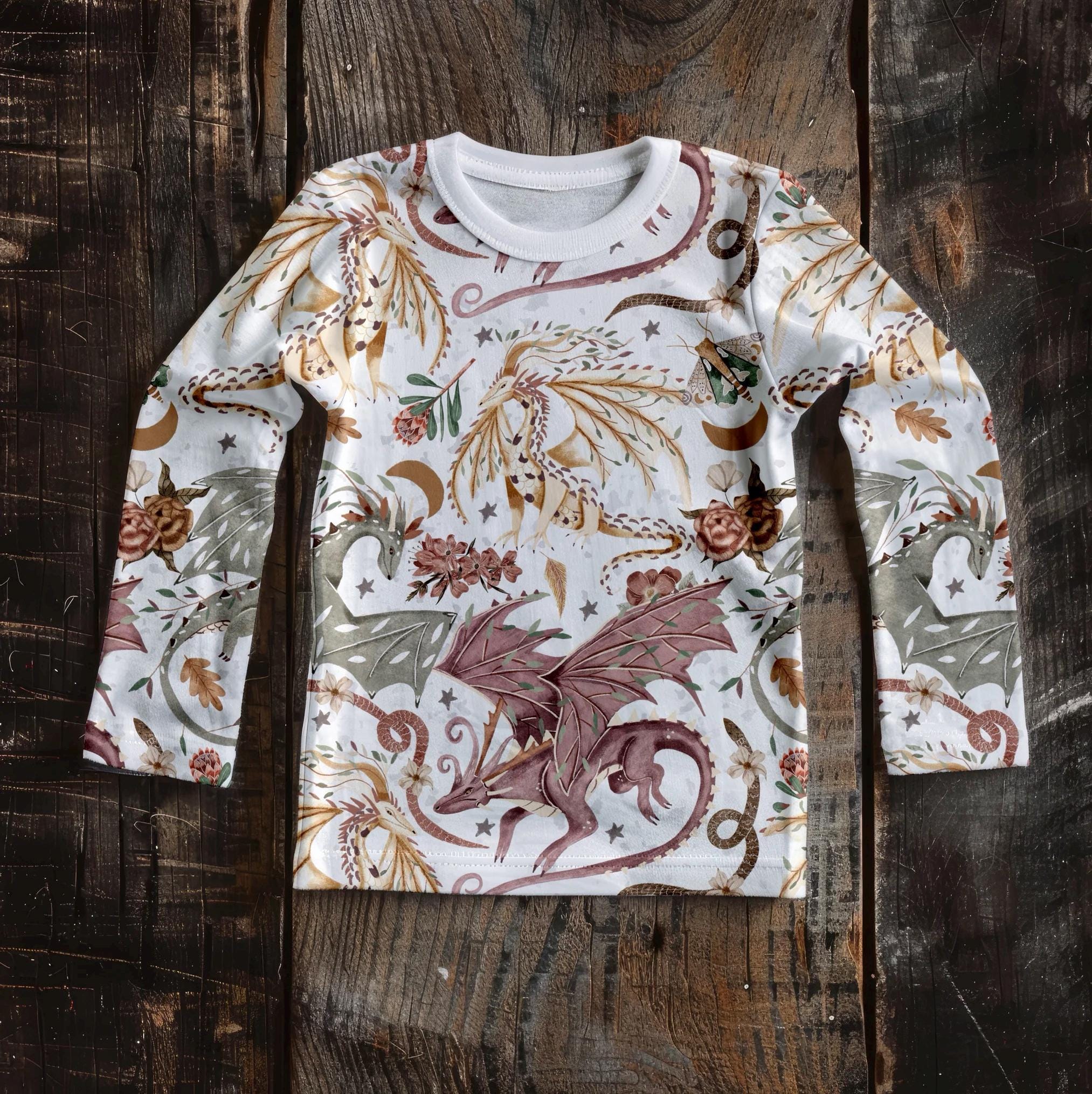 Dragon Seamless Pattern Girls Dragon Repeating Pattern for Fabric ...