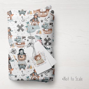 Pirate Seamless File Boys Repeat Pattern for Fabric Pirate Ship ...