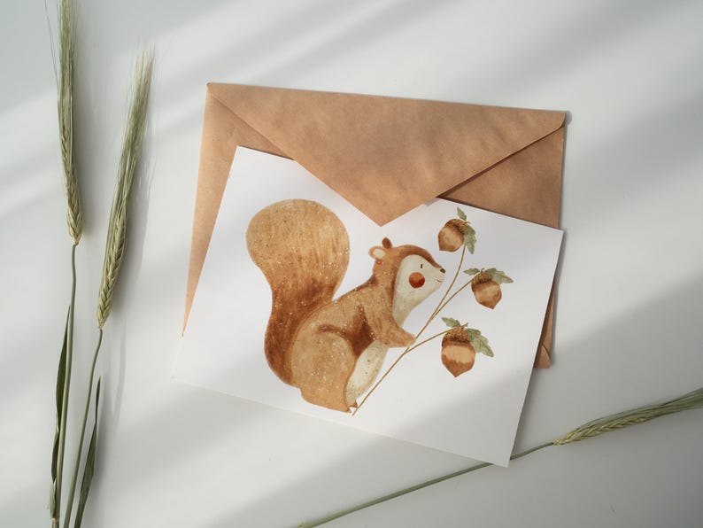 Set of 3 Squirrel Pngs for Sublimation Fall PNG Set Acorn Clipart ...