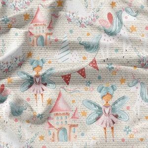 Seamless Pattern Fairytale Seamless Digital Paper Fairy Scrapbook Paper ...