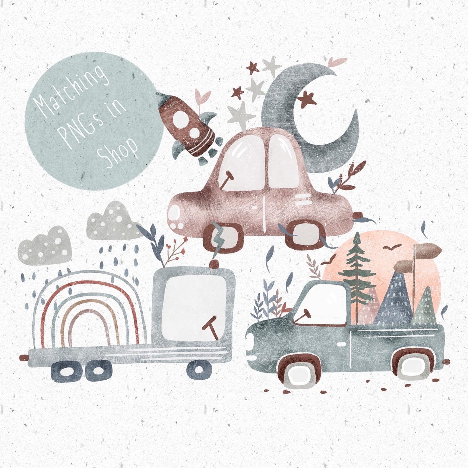 Transport Seamless Pattern Space Seamless Digital Paper Space Scrapbook ...