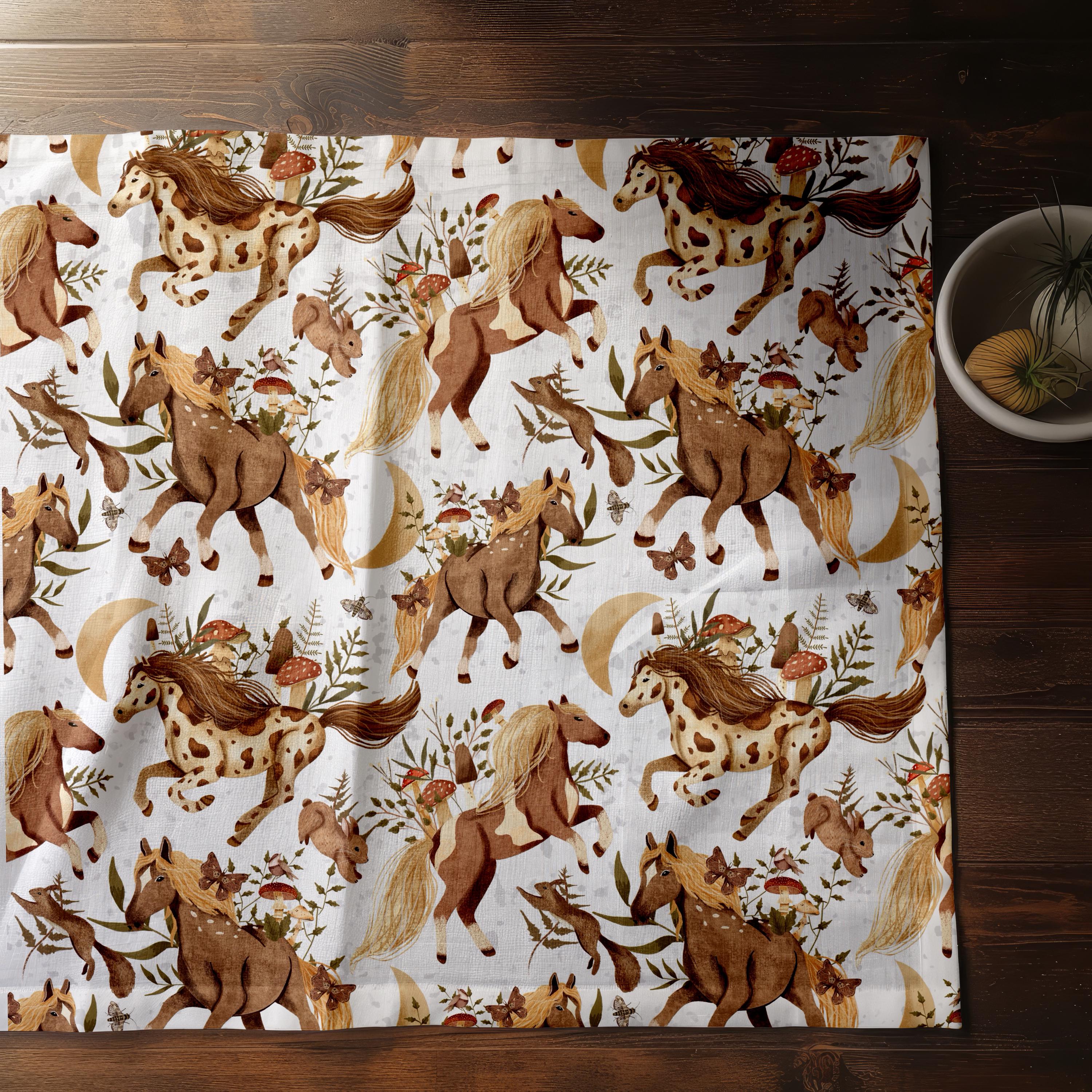 Horse Seamless Pattern Floral Digital Paper Horse-riding Repeat Pattern ...