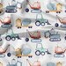 Transportation Seamless File Digger Repeat Pattern for Fabric Building Site Sublimation ...