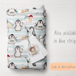 Seamless Pattern Penguin Seamless Digital Paper Penguin Scrapbook Paper ...