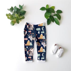Navy Seamless Pattern Woodland Wolf Repeating Pattern for Fabric Moon ...