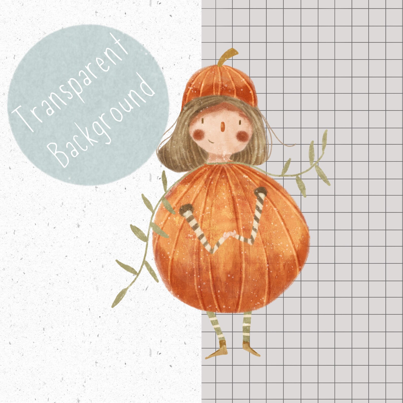 5 Cute Halloween Clipart Costume Set Halloween Download Party Clipart ...