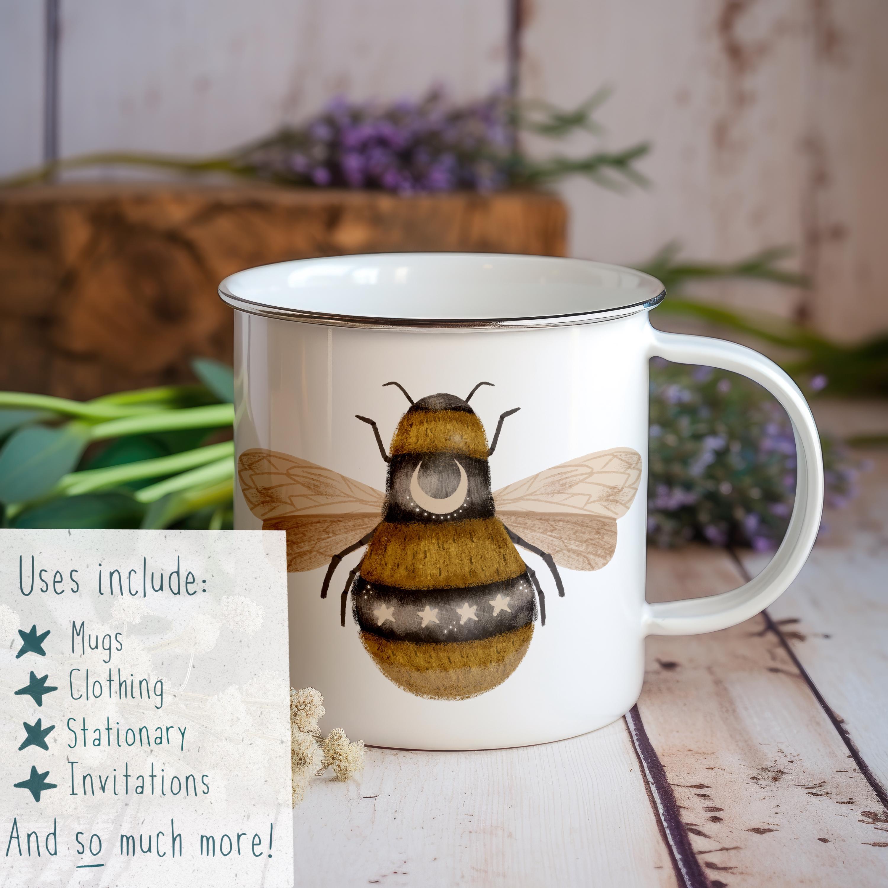 4 Pngs for Sublimation Bumble Bee PNG Set Cute Insect Clipart Bumblebee ...