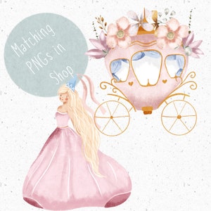 Princess Seamless Pattern Fairytale Digital Paper Princess Repeat ...