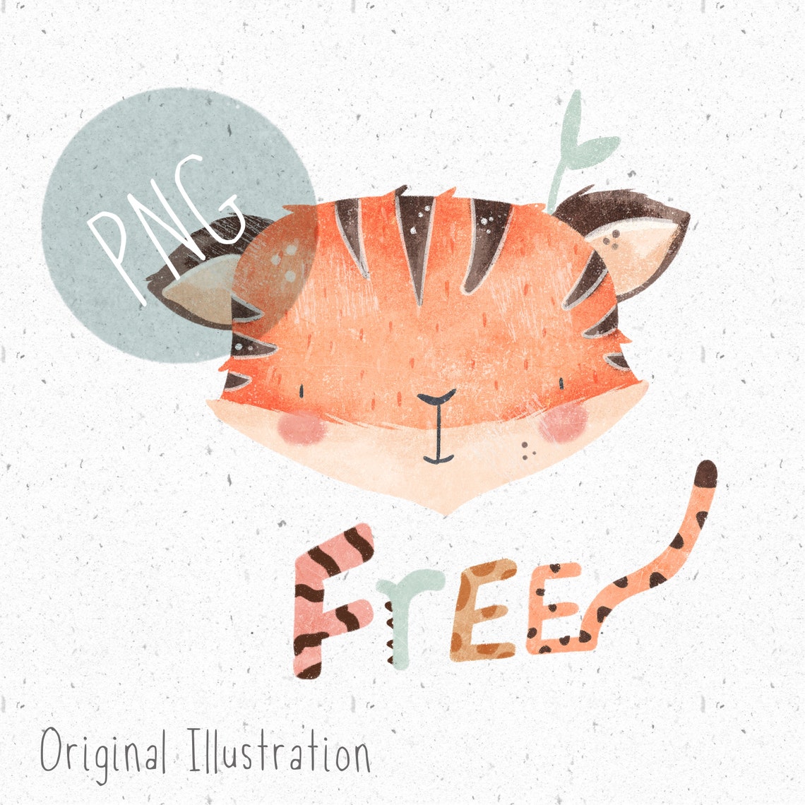 PNG for Sublimation Tiger PNG Cute Tiger Clipart Wild One - Etsy