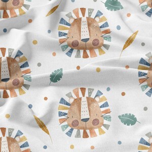 Lion Head Seamless Pattern, Lion Seamless Digital Paper, Jungle ...