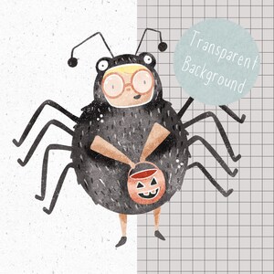 Cute Halloween Clipart Spider PNG Halloween Download Boy Clipart Cute ...