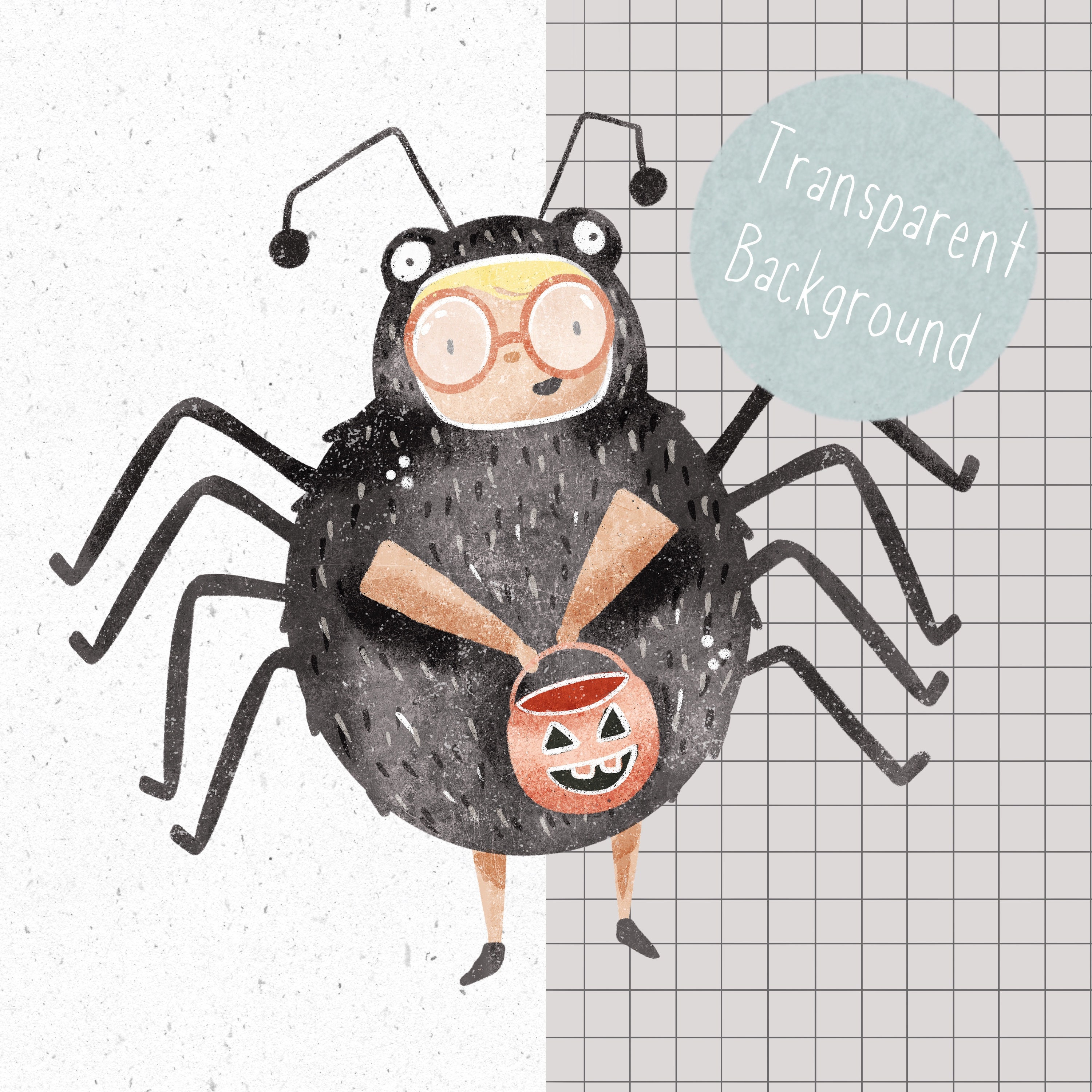 Cute Halloween Clipart Spider PNG Halloween Download Boy Clipart Cute ...