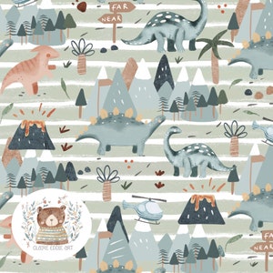 Seamless Pattern Dinosaur DIGITAL Papers Cute Dinos Scrapbook Paper ...