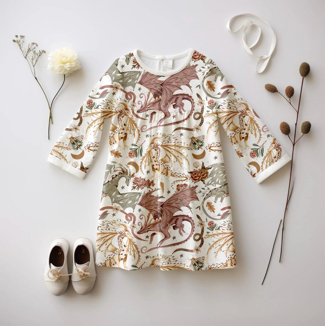 Dragon Seamless Pattern Girls Dragon Repeating Pattern for Fabric ...
