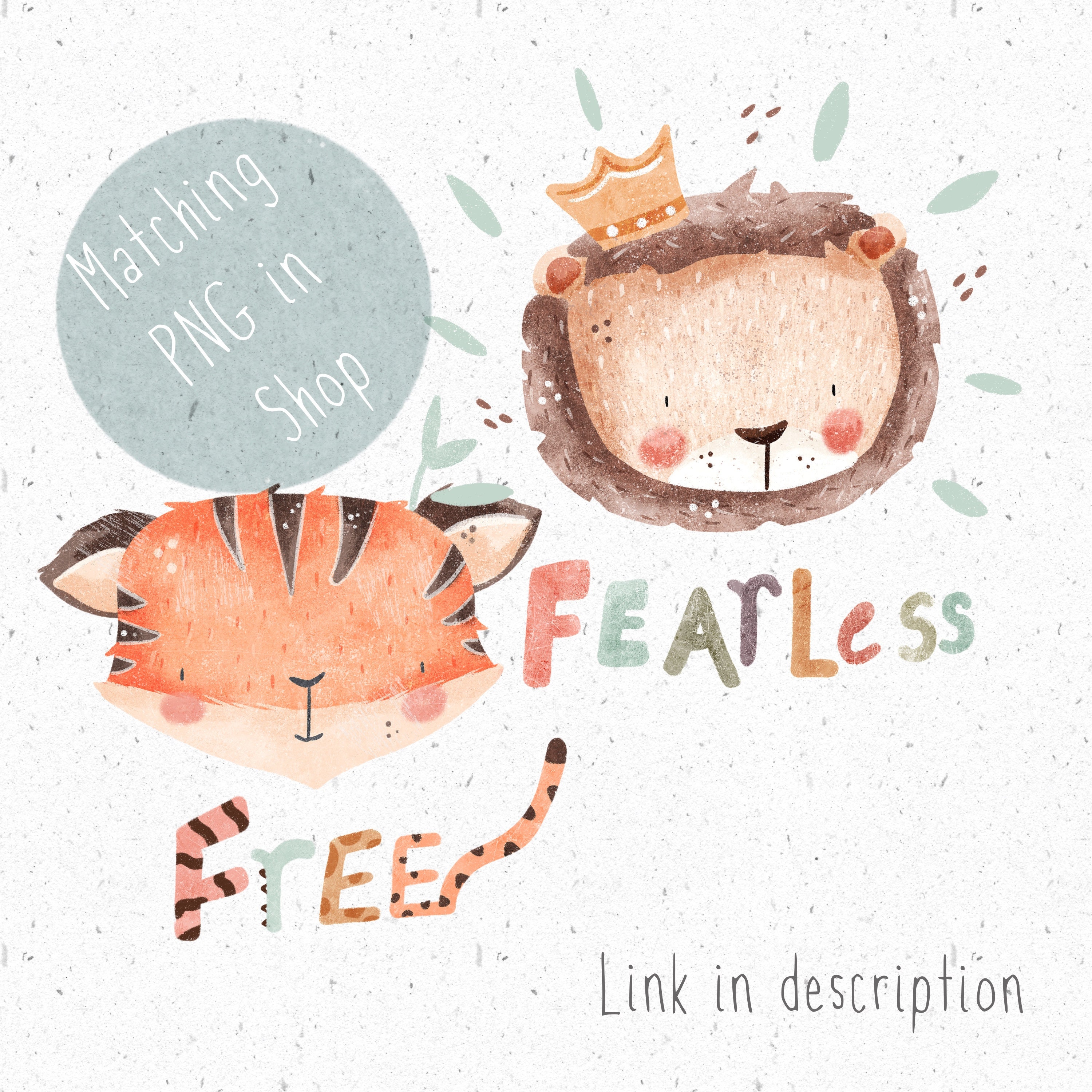 PNG for Sublimation Tiger PNG Cute Tiger Clipart Wild One - Etsy