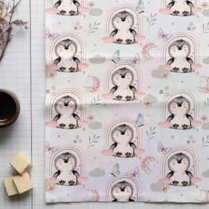 Pastel Seamless Pattern Penguin Repeat Pattern for Fabric Cute Penguin ...