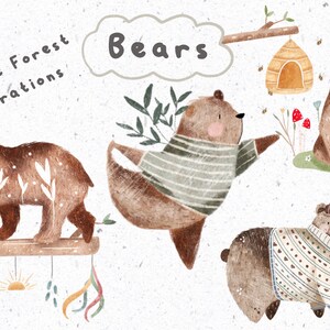 Set of 29 Pngs for Sublimation Mega Woodland PNG Bundle Forest Animals ...