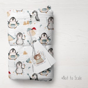 Seamless Pattern Penguin Seamless Digital Paper Penguin Scrapbook Paper ...