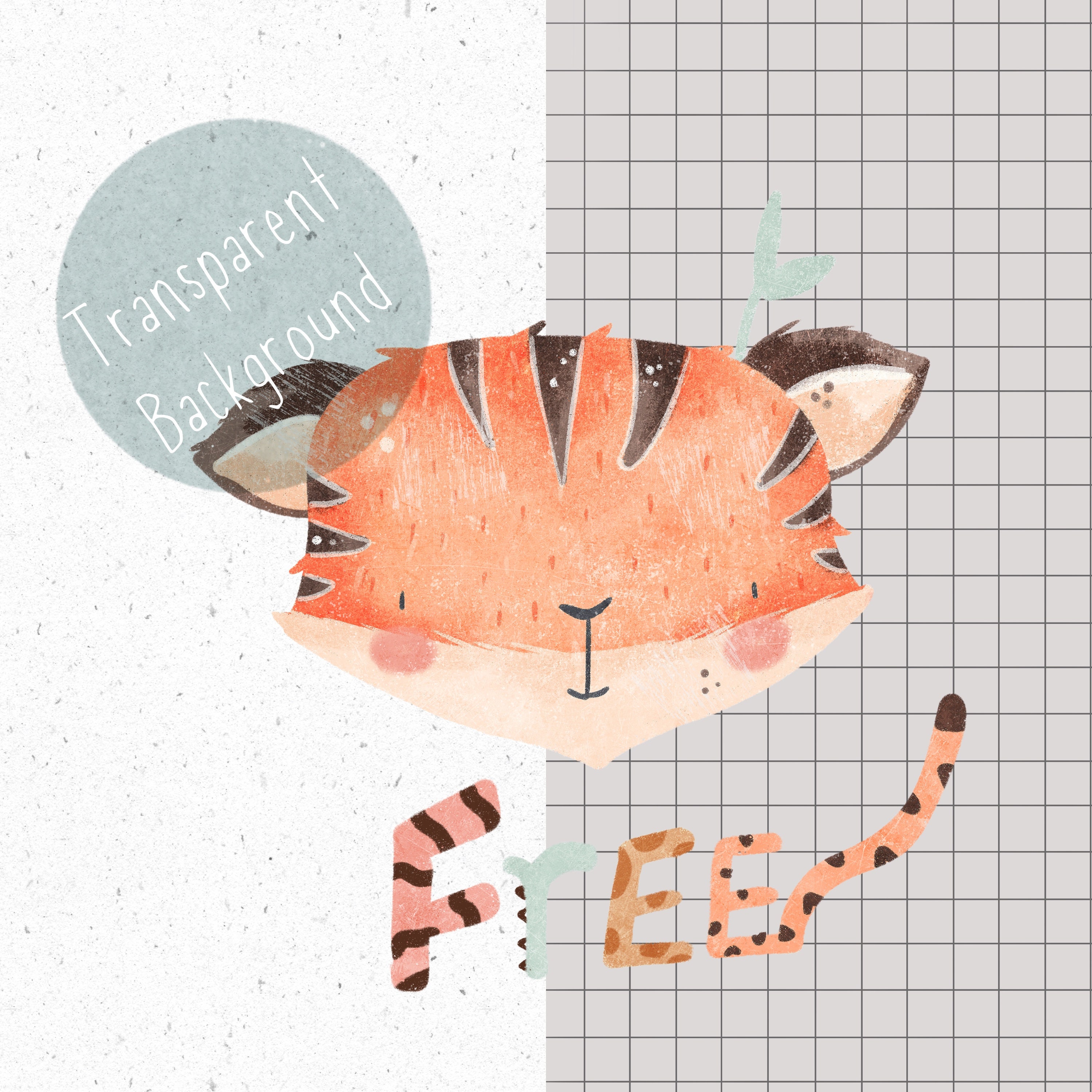 PNG for Sublimation Tiger PNG Cute Tiger Clipart Wild One - Etsy