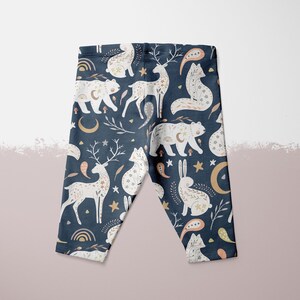 Celestial Seamless Pattern Forest Animals Repeating Pattern for Fabric ...