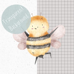 3 Pngs for Sublimation Bumble Bee PNG Set Cute Insect Clipart Bumblebee ...
