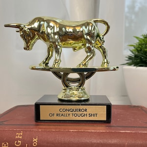 Conqueror of Really Tough Shit Trophy - Etsy