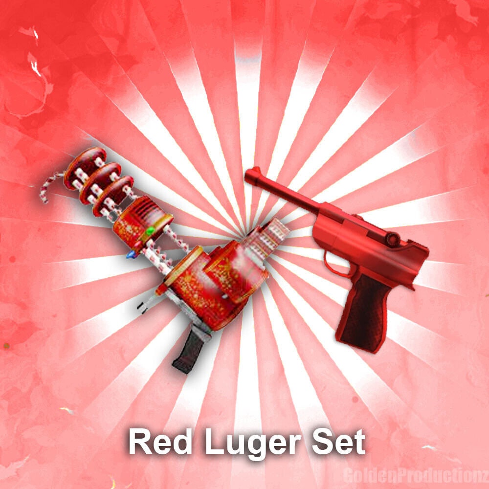 Roblox Murder Mystery 2 MM2 Red Luger Set read Description - Etsy