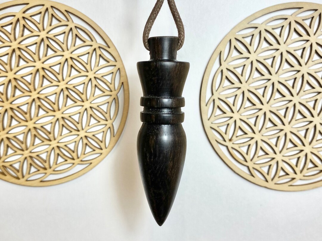 Egyptian Pendulum Weighted Ebony Wood, Black Wood Thot Pendulum - Etsy